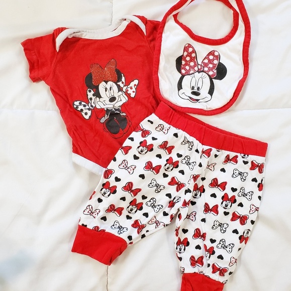 Disney | Matching Sets | Disney Minnie Mouse Baby Girls Matching Set ...